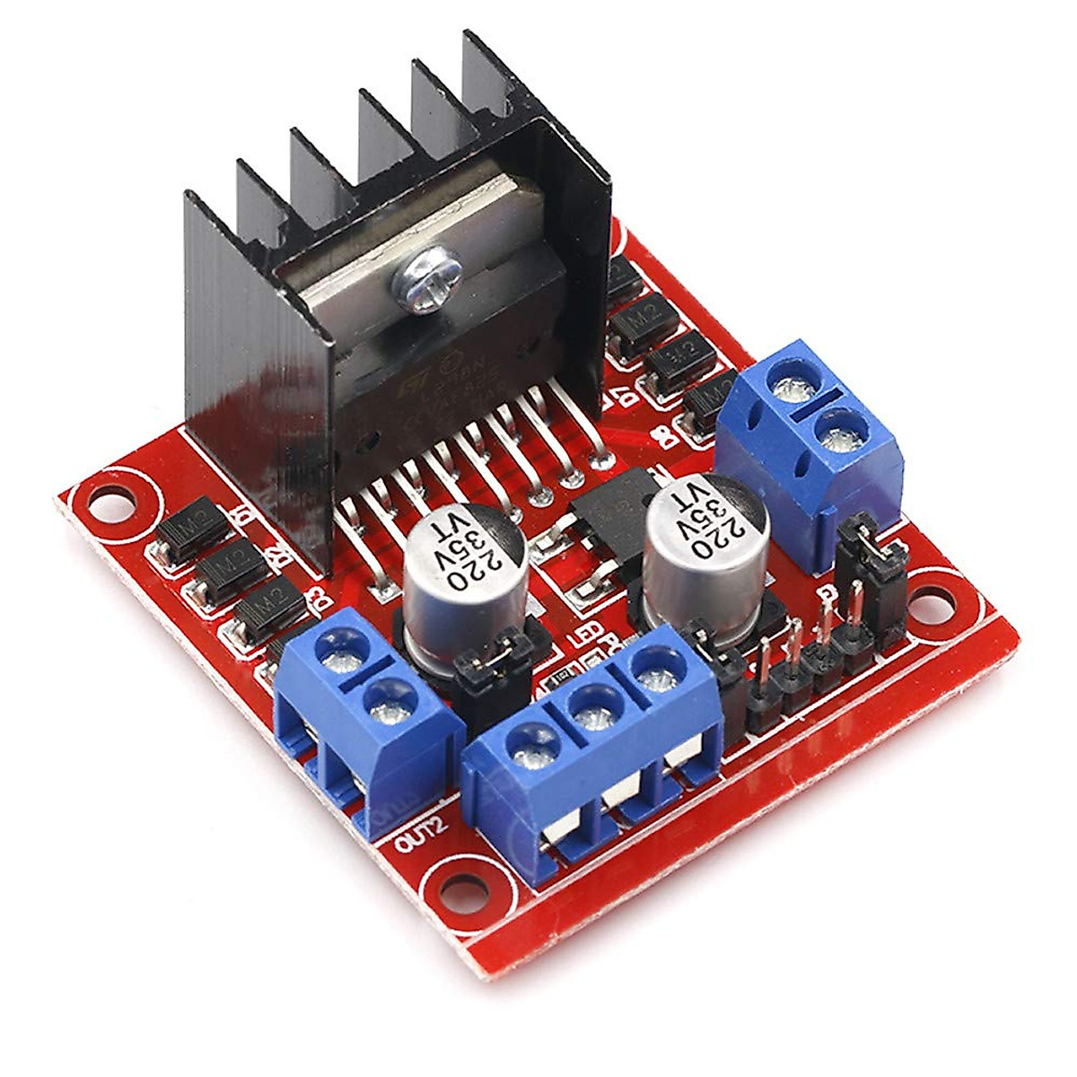 ACEIRMC 8pcs L298N Motor Driver Controller Board DC Dual H-Bridge Robot Stepper Motor Control and Drives Module for Arduino Smart Car Power MEGA R3 Mega2560