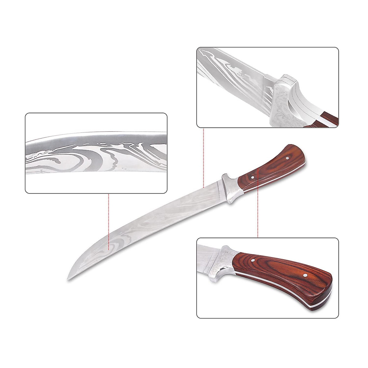 Stainless Steel Champagne Saber Wine Bottle Opener,Champagne Sword Knife with Wooden Handle,Champagne Bottle Opener for Party,Wedding