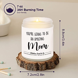 Petalsun New Mom Gifts for Women - Handmade Lavender Natural Soy Wax New Mom Candle, Pregnancy Must Haves, Mom to Be Gift, Pregnancy Gifts for Expecting Mom