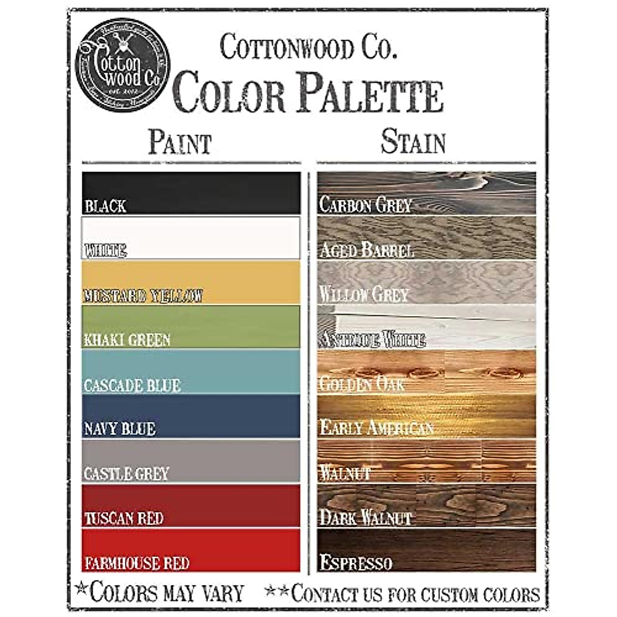 Mansfield Cabinet No. 104 - Solid Wood Spice Rack Cabinet Antique White/Navy Blue