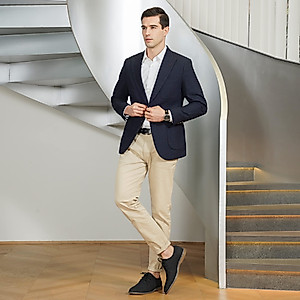 Jousen Men's Oxford Suede Business Casual Dress Shoes Plain Toe Oxfords Classic Formal Derby Shoes (AMY615 Black 11)