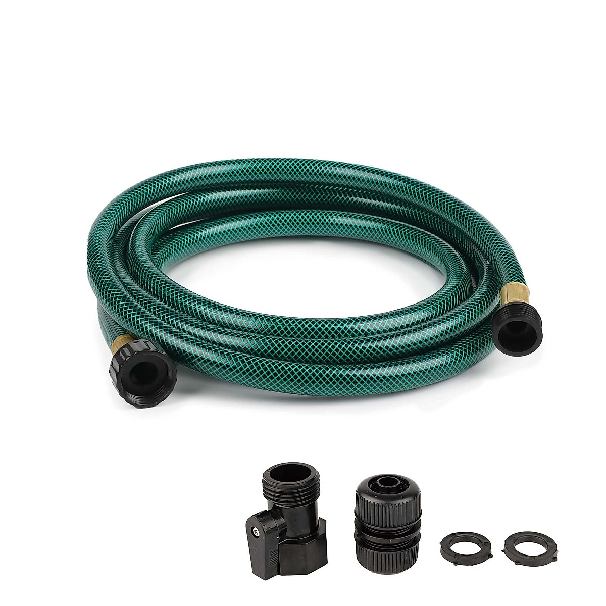 Garden Hose Leakproof for Gardener: 1/2” PVC Water Hoses with GHT Fittings - 10 FT No Kink and Flexible for Outdoor
