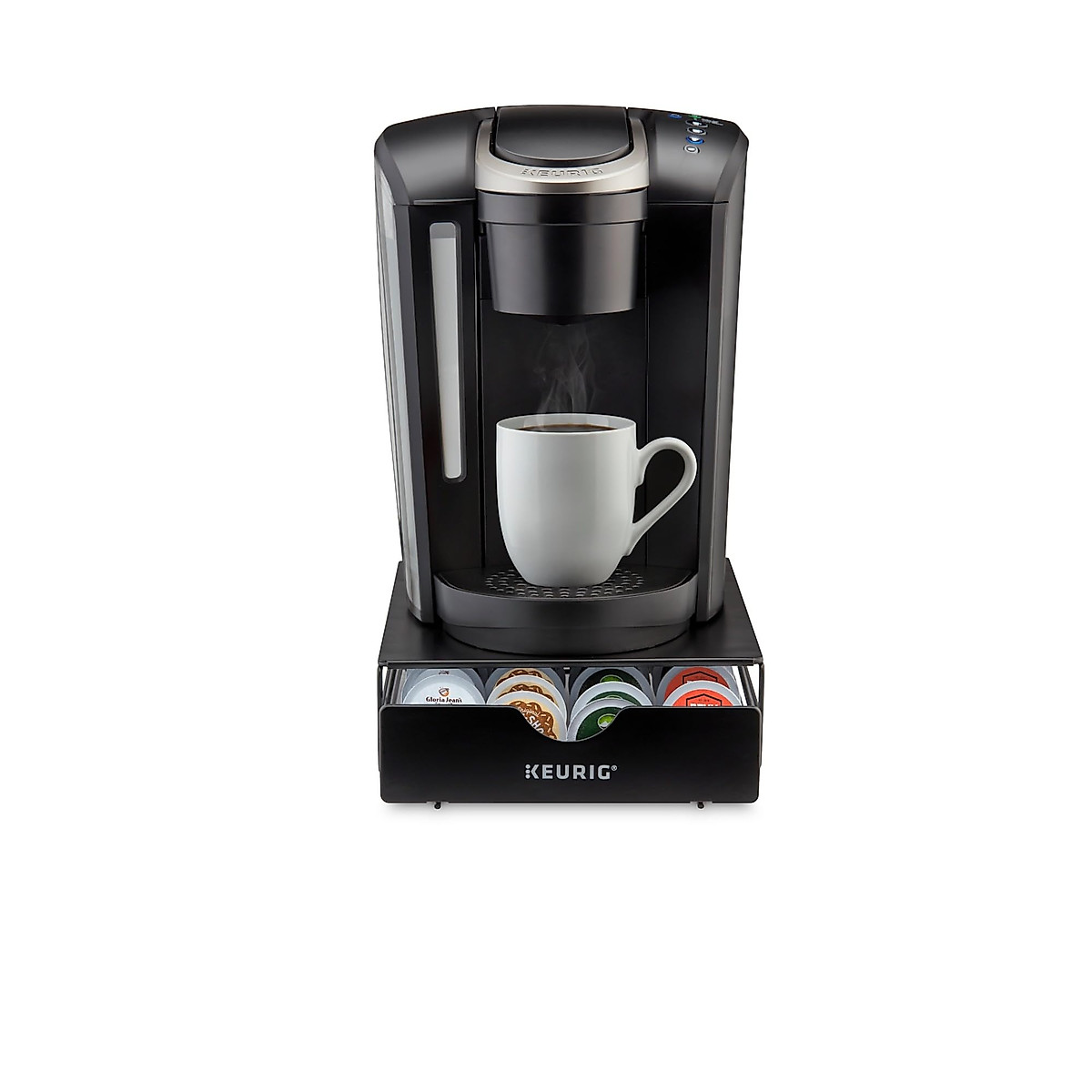 Keurig Slim Non-Rolling Storage Drawer, Coffee Pod Storage, Holds up to 24 Keurig K-Cup Pods, Black, Storage Drawer - 24ct, 9.2 x 3.3 x 12.2 inches