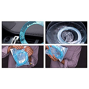 Neck Cooling Tube (Blue,3) | Wearable Cooling Neck Wraps for Summer Heat I Cold Gel Ice Pack | Reusable Neck Cooler Commute and Outdoor Activities | Relief for Hot Flashes or Fever (Blue)