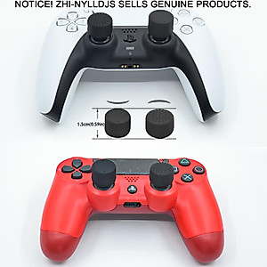 ShiMa Owl Thumb Grip Controller Gamepad Raised Antislip Thumb Stick Grips Thumbsticks Joystick Cap for PS5/4,Switch Pro Controller-Precision Rings(4pcs),Storage Case,Thumb Grips(8pcs),Black Set