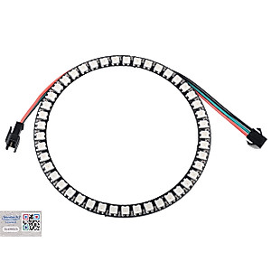 DIYmall 45 RGB LED Rings 45 X WS2812B 5050 Full Color with Integrated Drivers 45 Bits forArduino Raspberry Pi ESP8266 Nodemcu DC5V