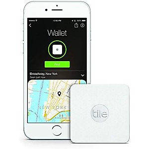 Tile Slim - Phone Finder. Wallet Finder. Laptop Finder, Skateboards - Non-Retail Packaging - 1 Pack