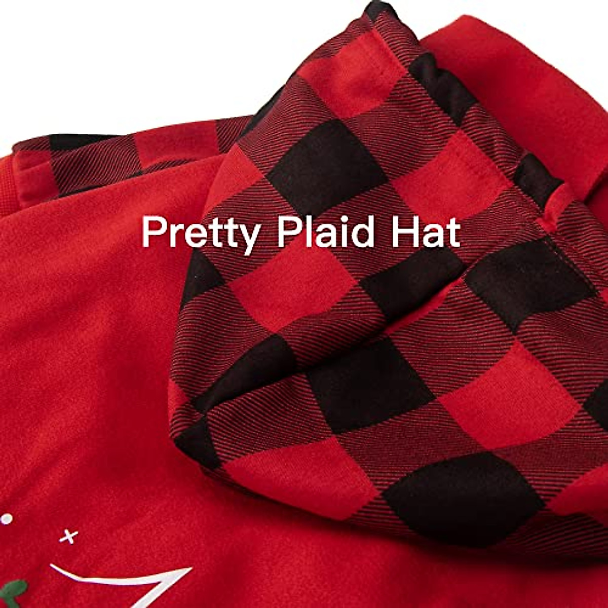 PUPTECK Christmas Dog Hoodie Pet Clothes Sweaters with Hat Hooded Winter Coat