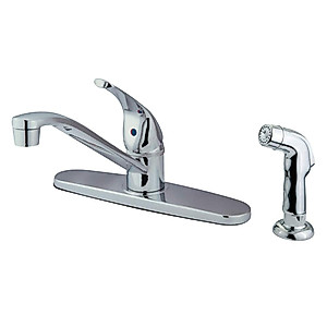 Kingston Brass KB5720SP 8" Centerset Kitchen Faucet, 8" in Spout Reach, Polished Chrome