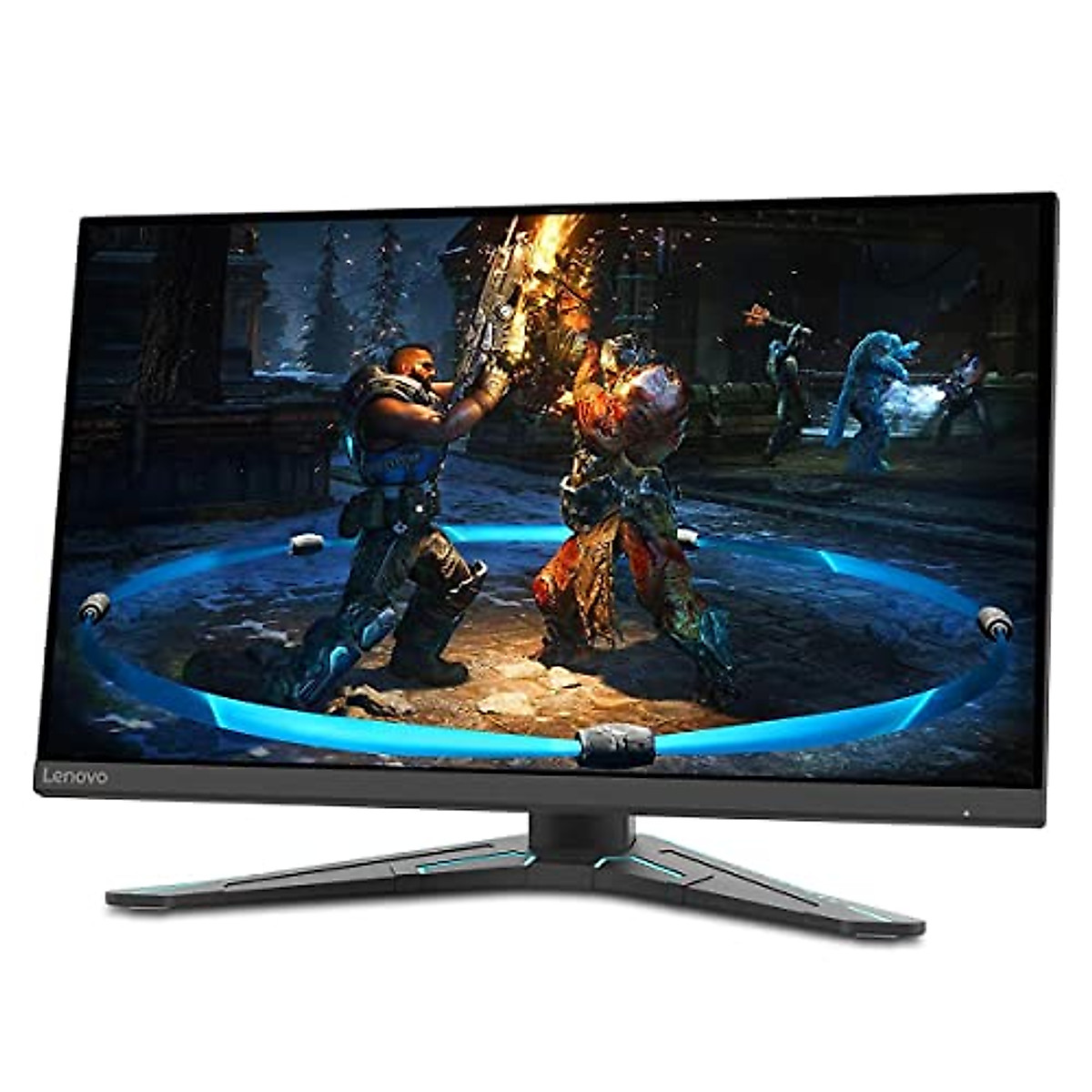 Lenovo G27-20 27-inch Gaming Monitor, FHD, IPS, 144Hz, 1ms, FreeSync Premium and NVIDIA G-SYNC Compatible, NearEdgeless, VESA Mount, Height and Tilt Adjust, HDMI, DP