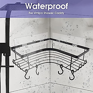 Vmiya 5 Pack Shower Caddy Adhesive Replacement Shower Adhesive Strips Shower Caddy Shelf