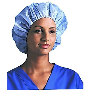 Old South Trading Disposable Bouffant Cap - Hair Net - Hair Nets for Food Service - Surgical Caps for Women and Men - 24 in - 50 Pack