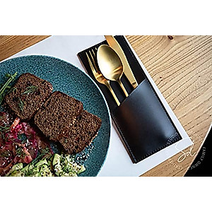 Custom Personalized Leather Cutlery Organizer-Utensil Holder, Utensil Organizer, Silverware Holder, Cutlery Holder, Spoon and Fork Holder, Silverware Sleeves, Flatware Holder, Cutlery Wrappers