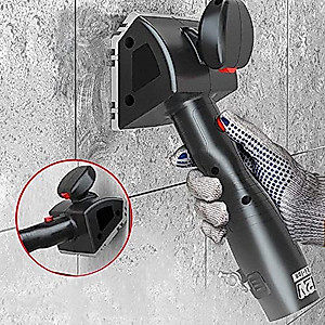 UZIAH Tile Tiling Machine, Hand-Held Tile Tiler Tile Vibrator Suitable for 11.8"-78" Tiles, Maximum Adsorption of 100Kg,2 Lithium Batteries
