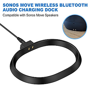 Soarking Charging base for Sonos Move Gen 2nd and 1st with 45W Adapter(Black)