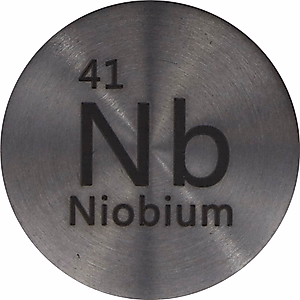 Niobium (Nb) 32mm Metal Disc 99.95% Pure for Collection or Experiments