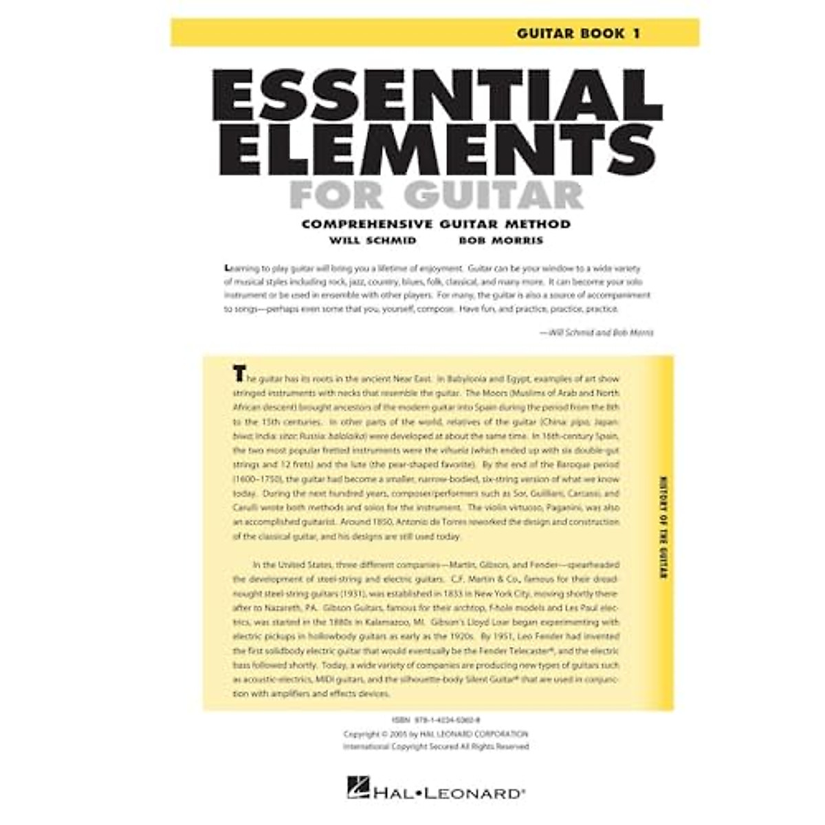 Essential Elements for Guitar - Book 1: Comprehensive Guitar Method