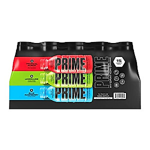 Prime Hydration Drink Variety Pack By Logan Paul X KSI (16.9 fl. oz., 15 pk.), 253.5 Fl Oz
