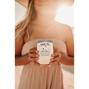 GEANHIL Christmas Birthday Mothers Day Gifts for Sister in Law-Sister in Law Gifts for Women-Thank You Gift for Sister in Law-12oz Tumbler Coffee Mug Cup-Thank You for Being My Sister in Law