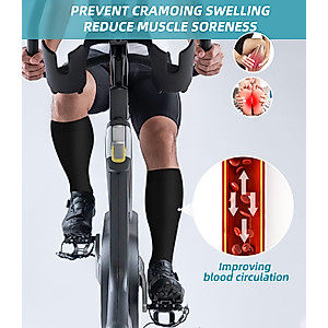 Compression Socks For Women Men Circulation - Graduated Support Knee High Socks For Nurses, Travel, Athletic