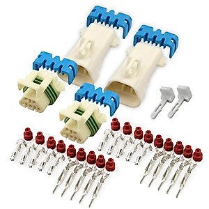 (2 Set) 5-Pin Seal Metri-Pack Assembly Connector Repair for Pontiac G6 (Left & Right) Headlights Connector Kit
