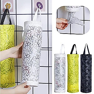 Kitchen Hanging Bag, Round Rubbish Bag Storage Bag Miscellaneous Wall Hanging Organizer, Convenient Extraction Box Storage Bag