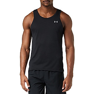 Under Armour Streaker Singlet, Black (001)/Reflective, Medium