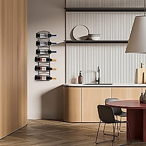 Towel Rack,Towel Holder for Bathroom Wall, Wall Towel Rack for Rolled Towels Wall Mounted Storage Organizer for Towels,Robes,Wine, Yoga Mat(Black)