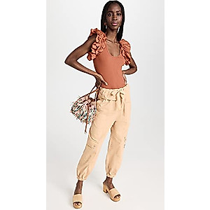 Ulla Johnson Women's Koa Top, Auburn, Orange, M