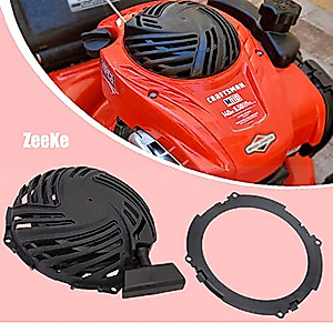 ZeeKee 593959 Recoil Pull Starter for Yard Machines 21'' 140cc 550EX Lawn Mower Complatiple with Briggs Stratton 140cc 550 EX 591139 593961 590588 Cover Diameter 6 3/4 inches