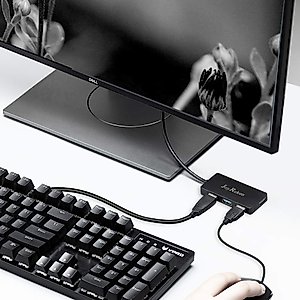 USB 3.0 Hub, JoyReken Ultra Slim 4-Port USB 3.0 Data Hub Portable Super Speed for MacBook, Mac Pro/Mini, iMac, XPS, Surface Pro, Notebook, PC, USB Flash Drives, Mobile HDD, and More[Upgraded]