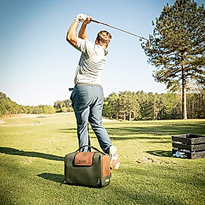 Kanga Insulated Cooler Bag - Soft Cooler Bag - 12 Pack Beer and Seltzer Drink Cooler - Insulated and Durability Tested - Kanga Kase Mate Cooler - Woody