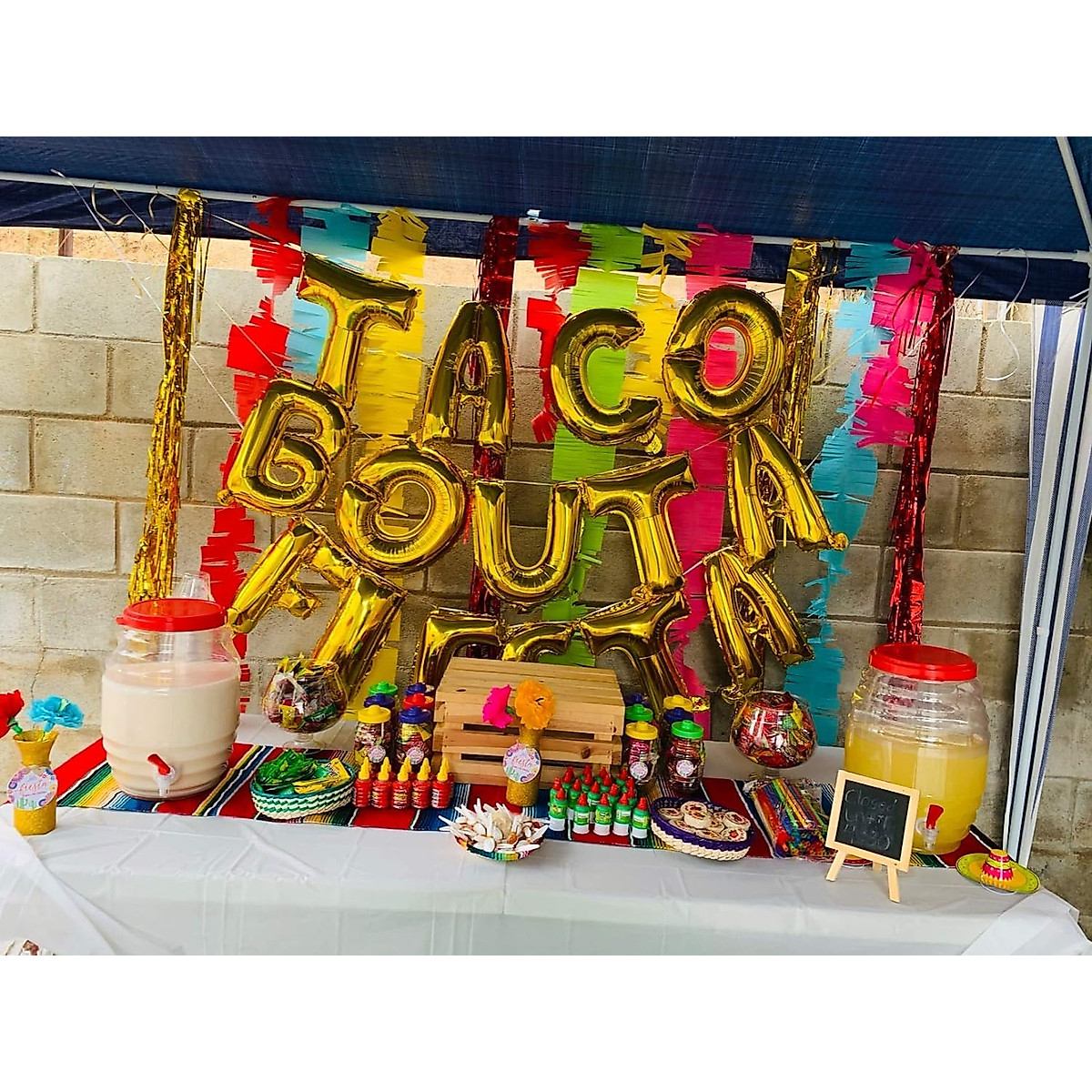 JeVenis Set of 10 Taco Bout a Fiesta Balloons Taco Bout a Party Decoration Fiesta Banner Cactus Baby Shower Decor Fiesta Baby Shower Decorations