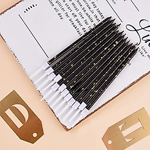 PHD CAKE 24-Count Black Gold Long Thin Birthday Candles, Cake Candles, Birthday Parties, Wedding Decorations, Party Candles