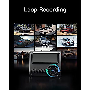 4K Dash Cam Front, GOODTS Car Camera 2160P with WiFi, Dash Camera for Cars with Dedicated Car Charger, Dashcam with App Control,G-Sensor,Parking Monitor,3M Bracket,No Screen,64GB SD Card