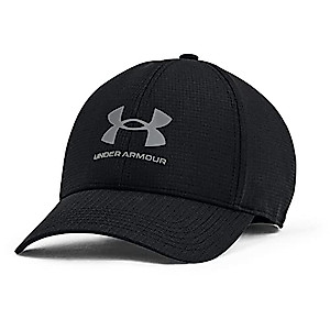 Under Armour Men's Iso-Chill Armourvent Fitted Cap , Black (001)/Pitch Gray , Medium/Large
