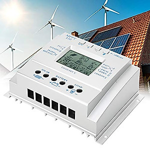 Ozgkee 80A LCD Display PWM Photovoltaic Solar MPPT Controller Regulador 12V/24V