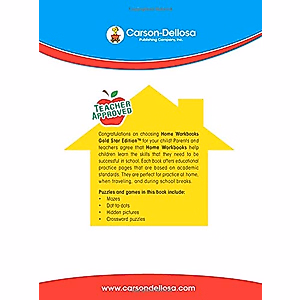 Puzzles and Games for Beginners, Grade K (Home Workbooks)