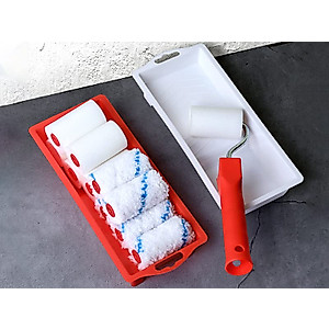 2 inch Paint Roller Kit, PinStone 16pcs Small Paint Roller Tray Set with High-Density Foam Paint Roller and 3/8” Nap Microfiber Covers, Mini Paint Rollers for Painting Walls, Cabinets, Craft, Touch-up