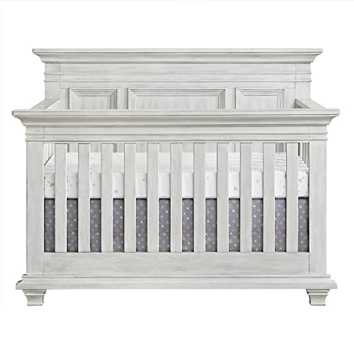 Oxford Baby Weston 4-in-1 Convertible Crib, Vintage White, GreenGuard Gold Certified