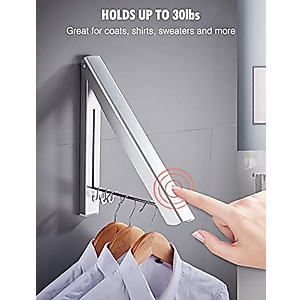 Ollacy Folding Clothes Retractable Rack Hanger