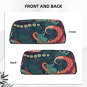 NTVOWPZO Capacity Pencil Case Large Pencil Pouch Abstract Octopus Pencil Bag for Office Small Zipper Pouch for Pencils
