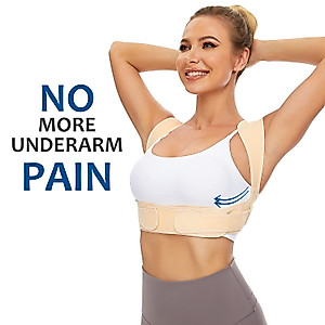 Vicorrect Posture Corrector for Women and Men, Adjustable Upper Back straightener and Providing Pain Relief from Neck, Shoulder (Small/Medium)