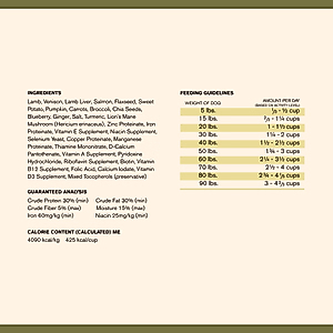 BADLANDS RANCH Superfood Complete, Air-Dried Adult Dog Food, 24 Ounce Lamb & Venison and Super Mobility Organic Supplement 90 Grams, 30 scoopsd Complete