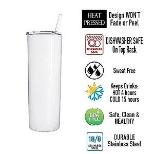 AVITO Personalized Swim Tumbler - Gift for Swimmer - Swim Team End of Season Gift - Swim Coach Gift - 20 oz Tumbler with Closing Lid and Straw - Stainless Steel - Vacuum Insulated