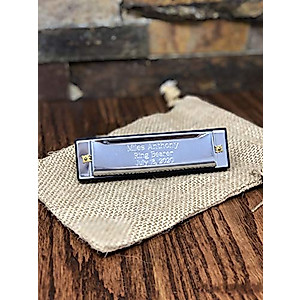 Custom Engraved Personalized Stainless Steel Playing Harmonica