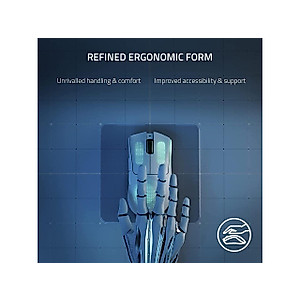 Razer DeathAdder V3 Pro Gaming Mouse: 63g Ultra Lightweight - Focus Pro 30K Optical Sensor - Fast Optical Switches Gen-3 - HyperSpeed Wireless - 5 Programmable Buttons - 90 Hr Battery - Black