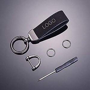 Car Keychain,For AMG logo w203 w204 w205 w211 w212 w213 w176 GLA Metal Alloy Car Key chains Car Styling KeyRings Accessories (black red line)