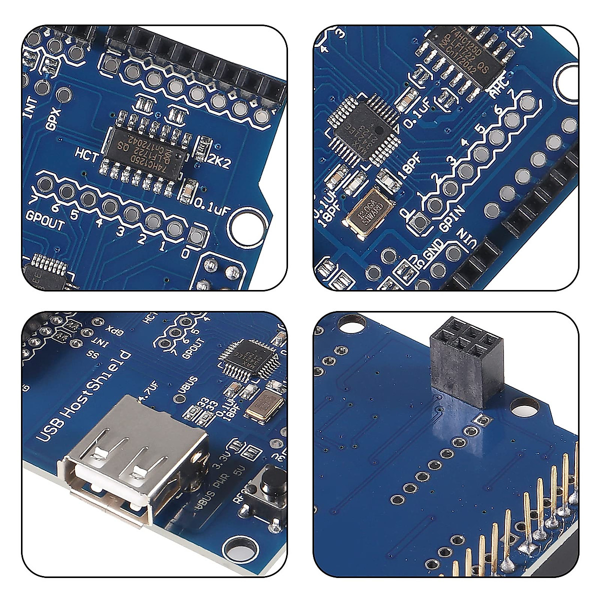 AITRIP 2PCS USB Host Shield Compatible with Arduino UNO MEGA 2560 1280 Support Google Android ADK USB HUB