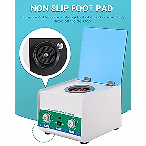 Mxmoonant 15mlX6 Centrifuge Machine Desktop Lab Centrifuge, 0-3200 RPM Electric Benchtop Centrifuges, for Laboratory School Plasma Practice 80-1 (110V US Plug)